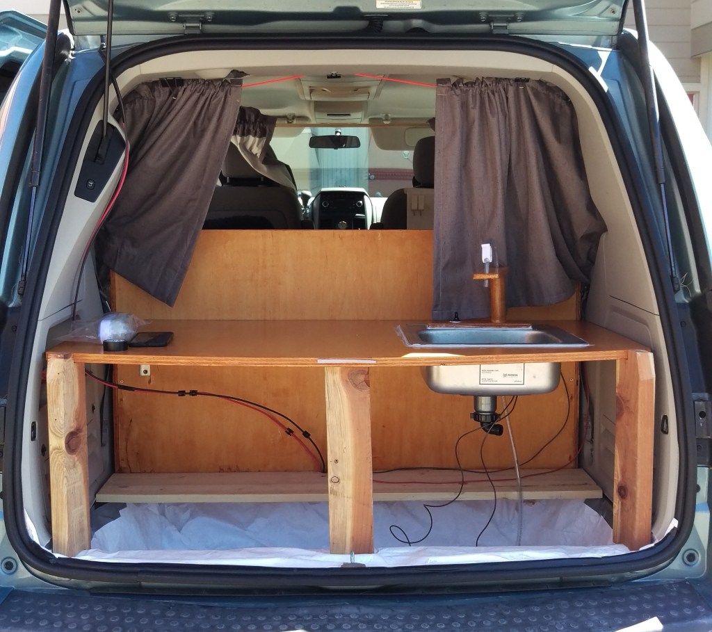 Mini Camper Van Kitchen Set Up – Kellie and Min